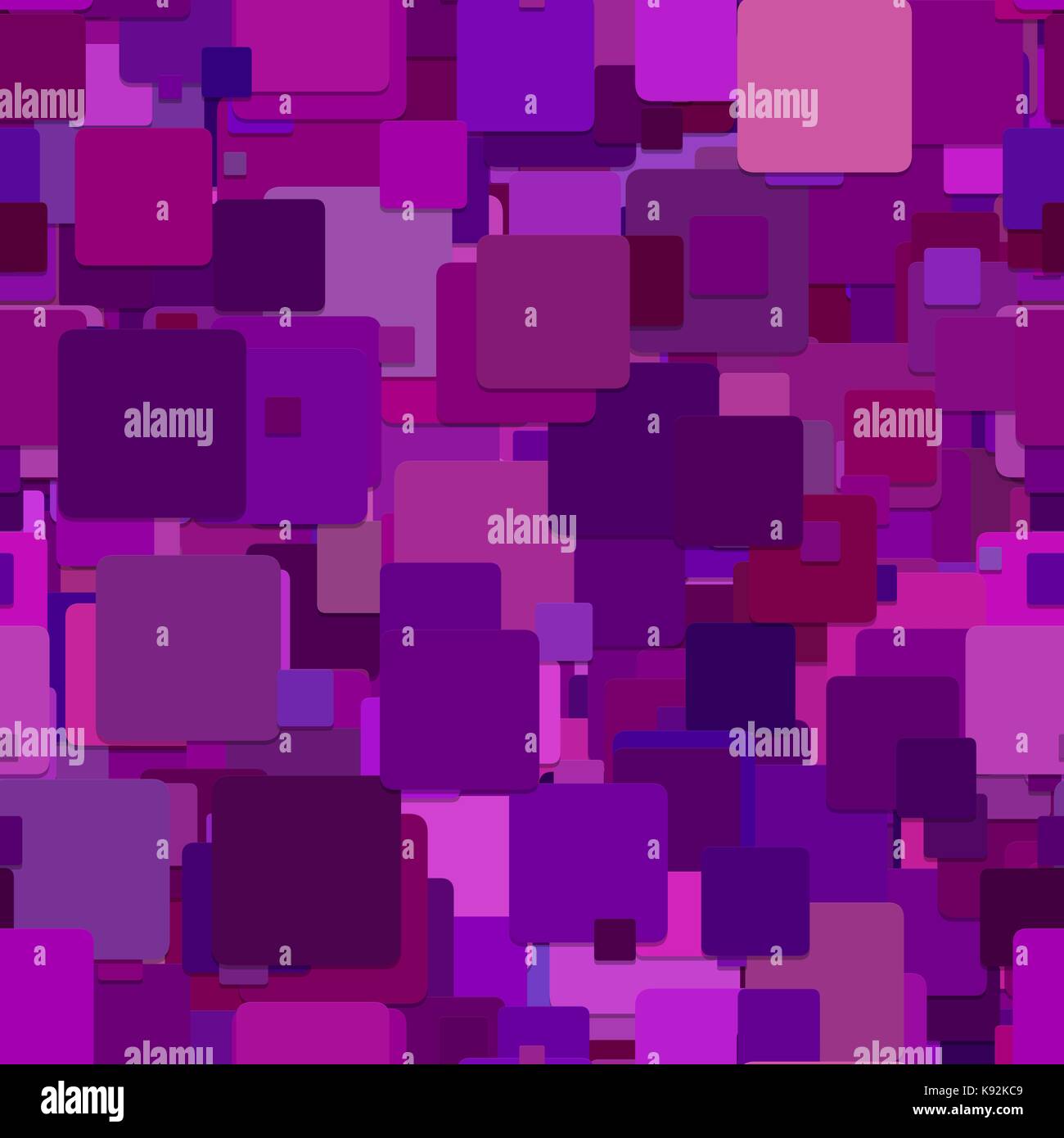 Seamless square pattern background - vector graphic design from purple squares with shadow ...