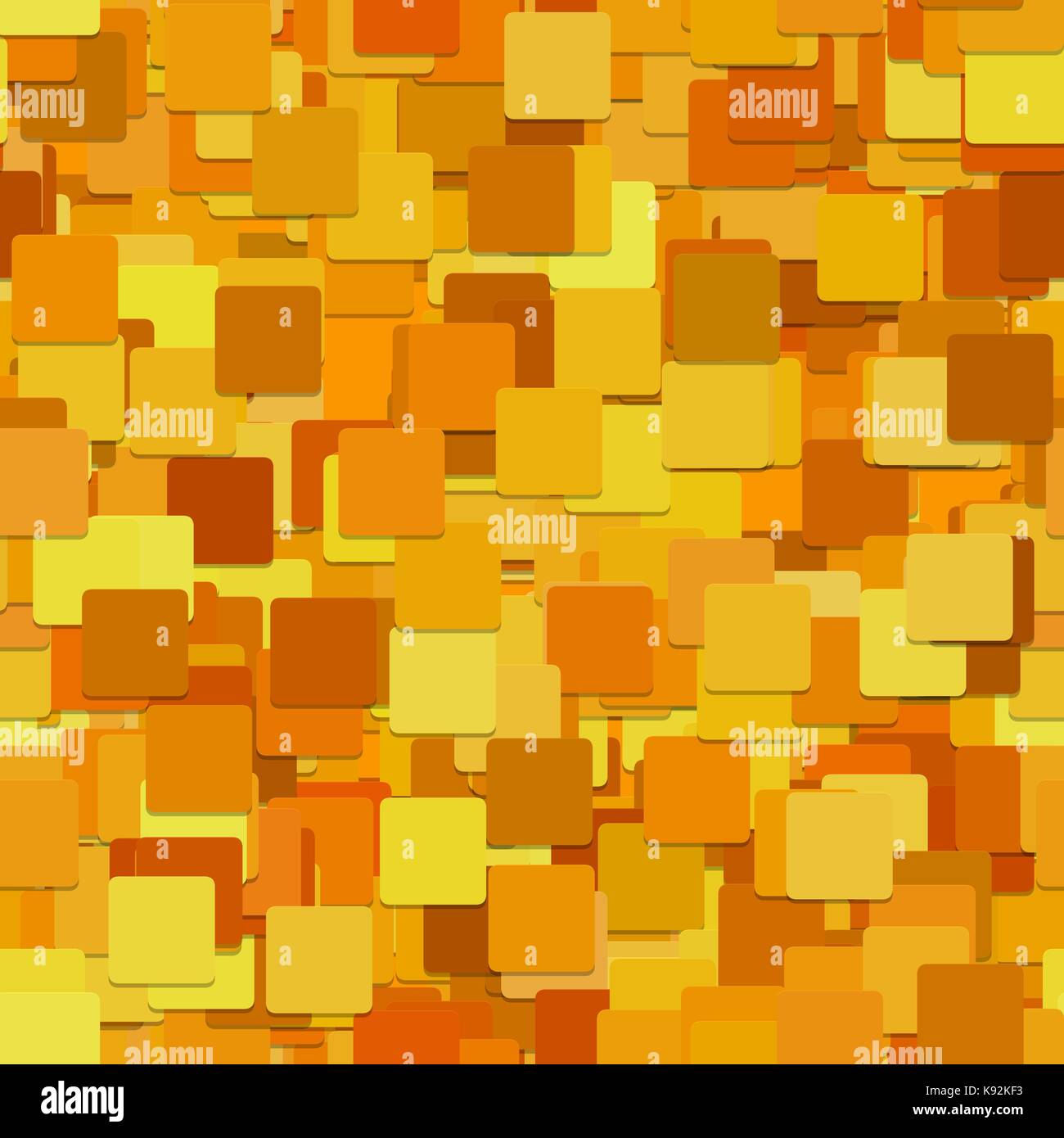Abstract seamless chaotic square pattern background - vector graphic from orange squares Stock ...