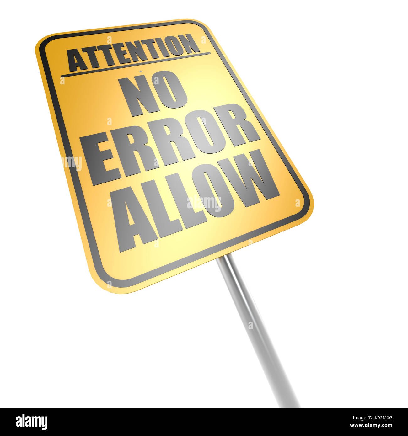 No error allow road sign Stock Photo - Alamy