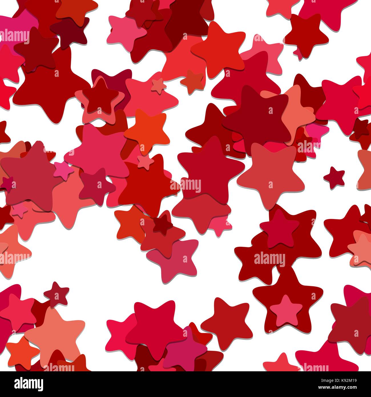 Seamless geometrical star background pattern - vector design from red ...