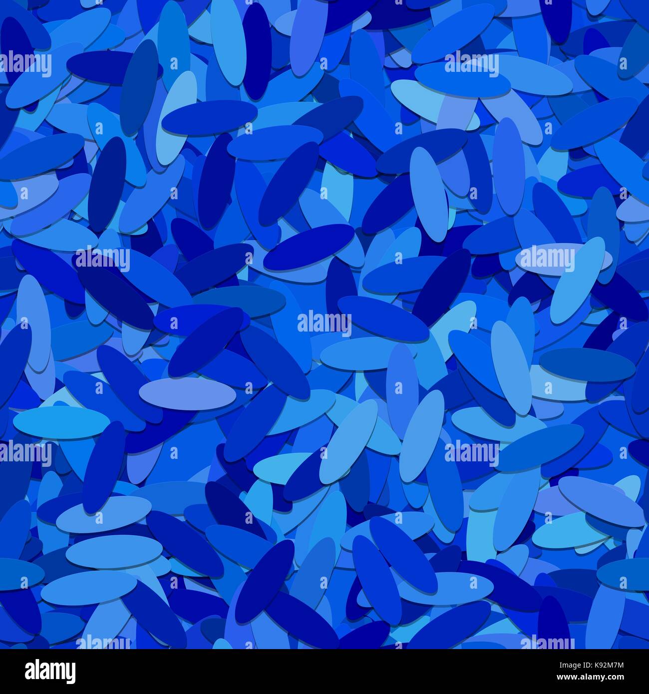 Seamless chaotic ellipse background pattern - vector graphic from blue ...