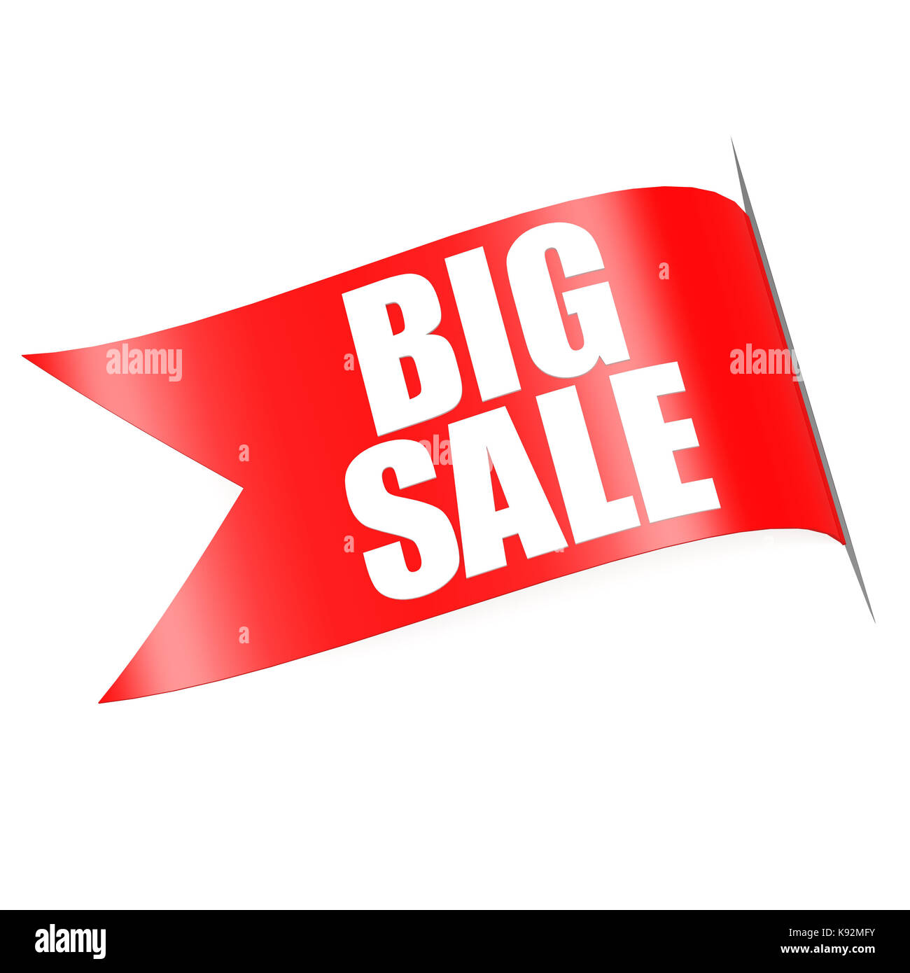 Red big sale label Stock Photo - Alamy