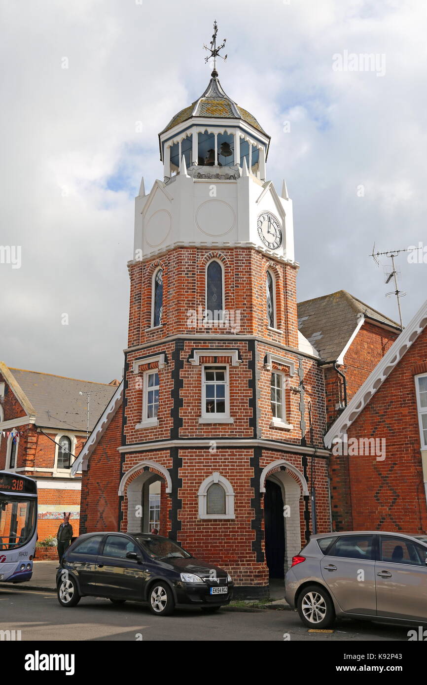 Clock Tower built 1877 in memory of Laban Sweeting, High Street ...