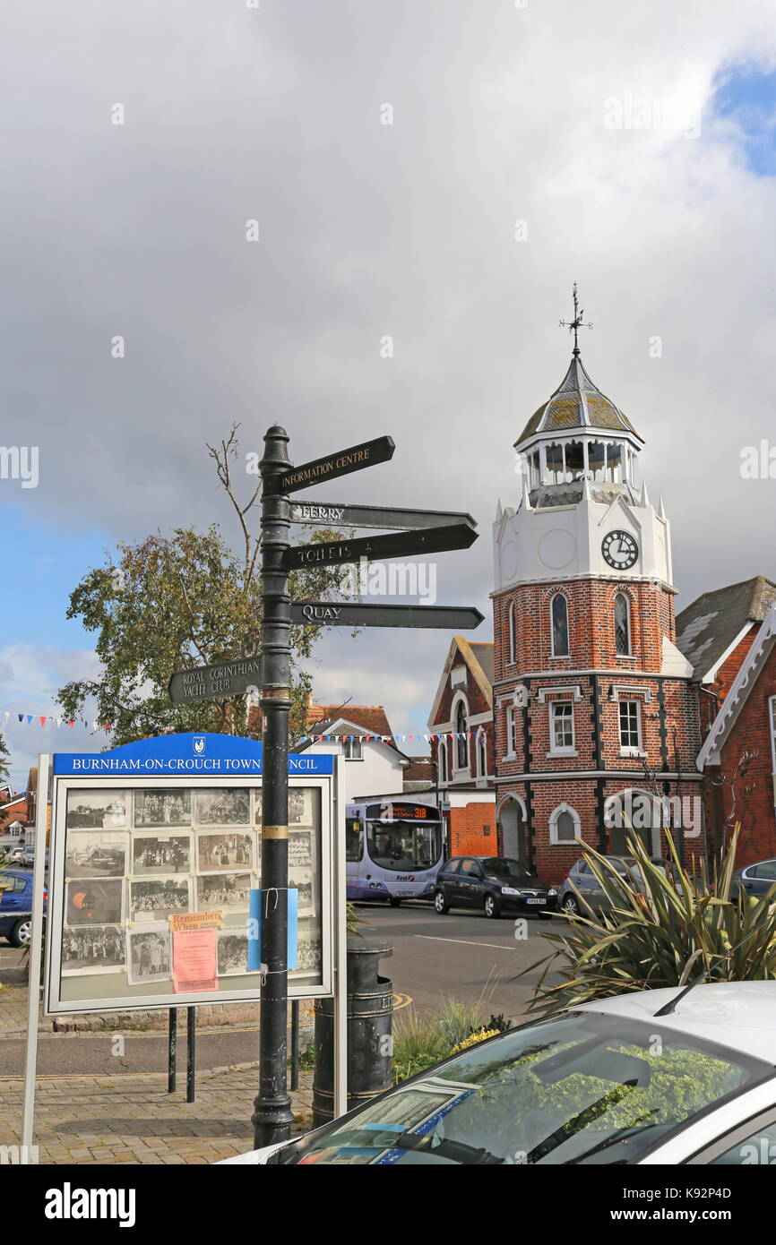 Clock Tower built 1877 in memory of Laban Sweeting, High Street ...