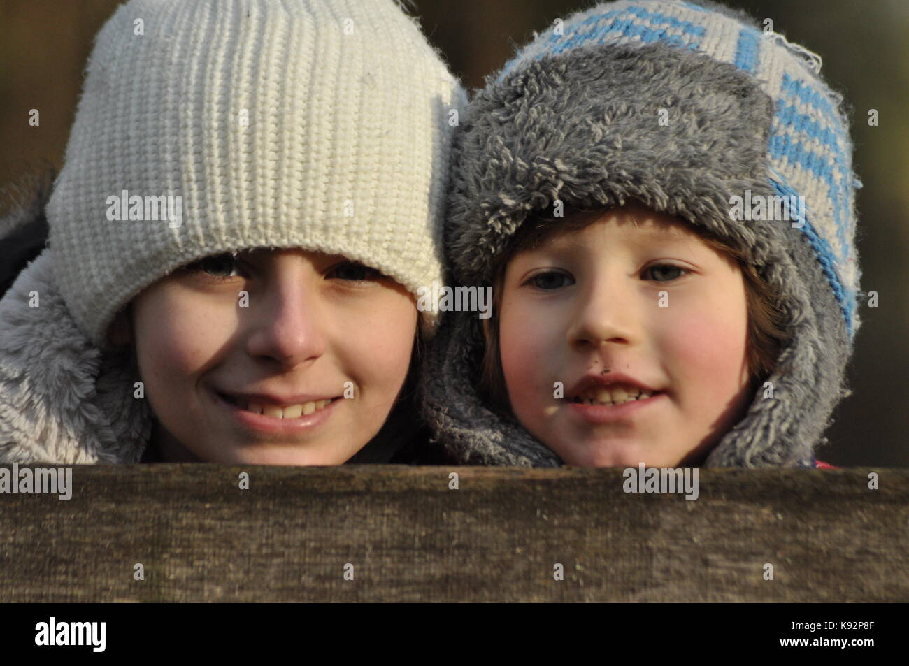 Boy, girl. Joyful siblings. Fun Stock Photo - Alamy