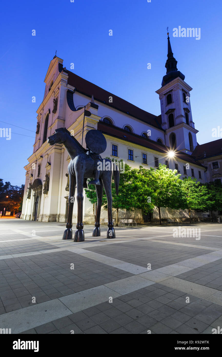 Church of St. Thomas in the old town of Brno in Czech Republic Stock ...