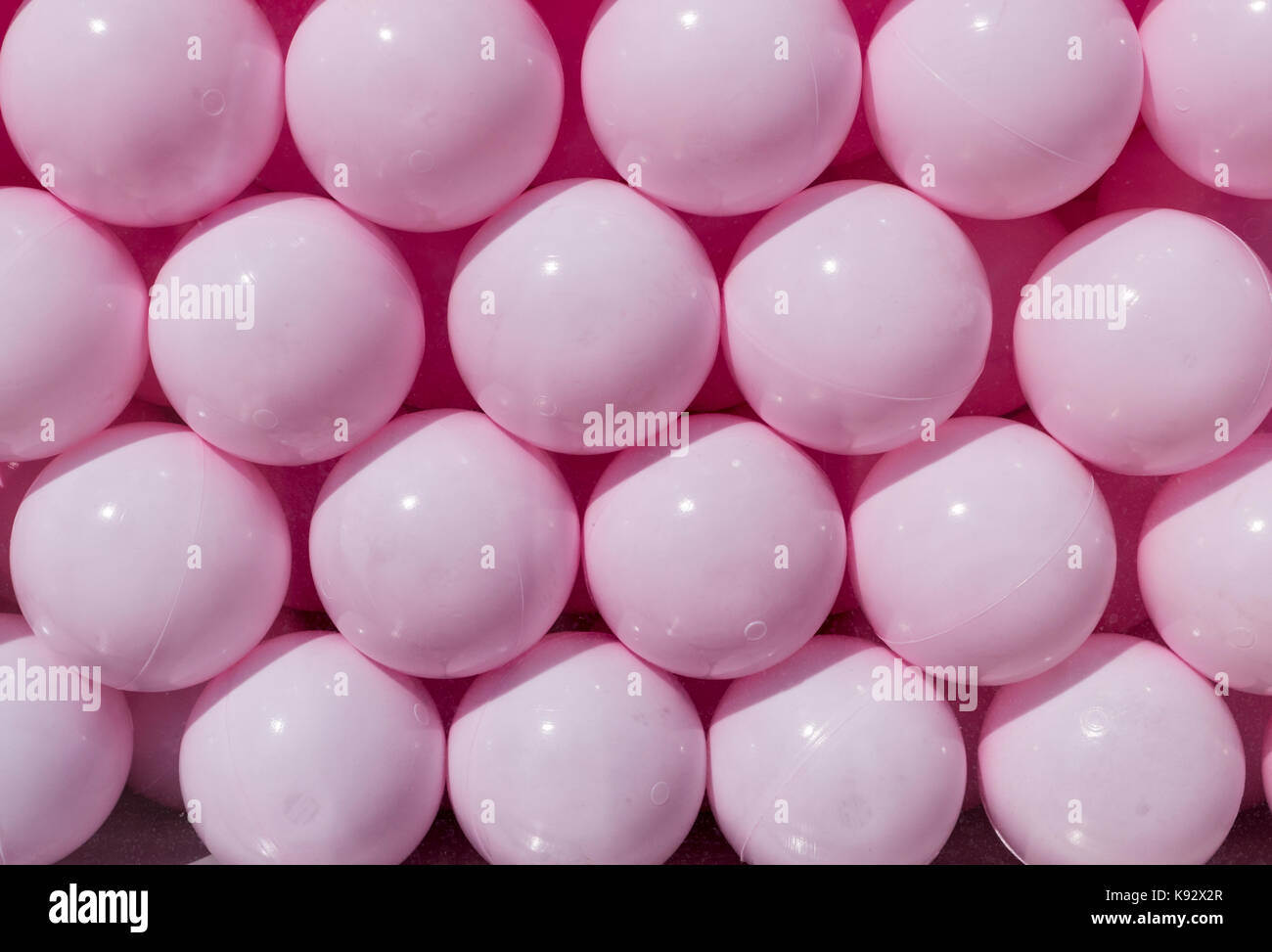 decorative pink plastic balls. background, texture, concept Stock Photo ...