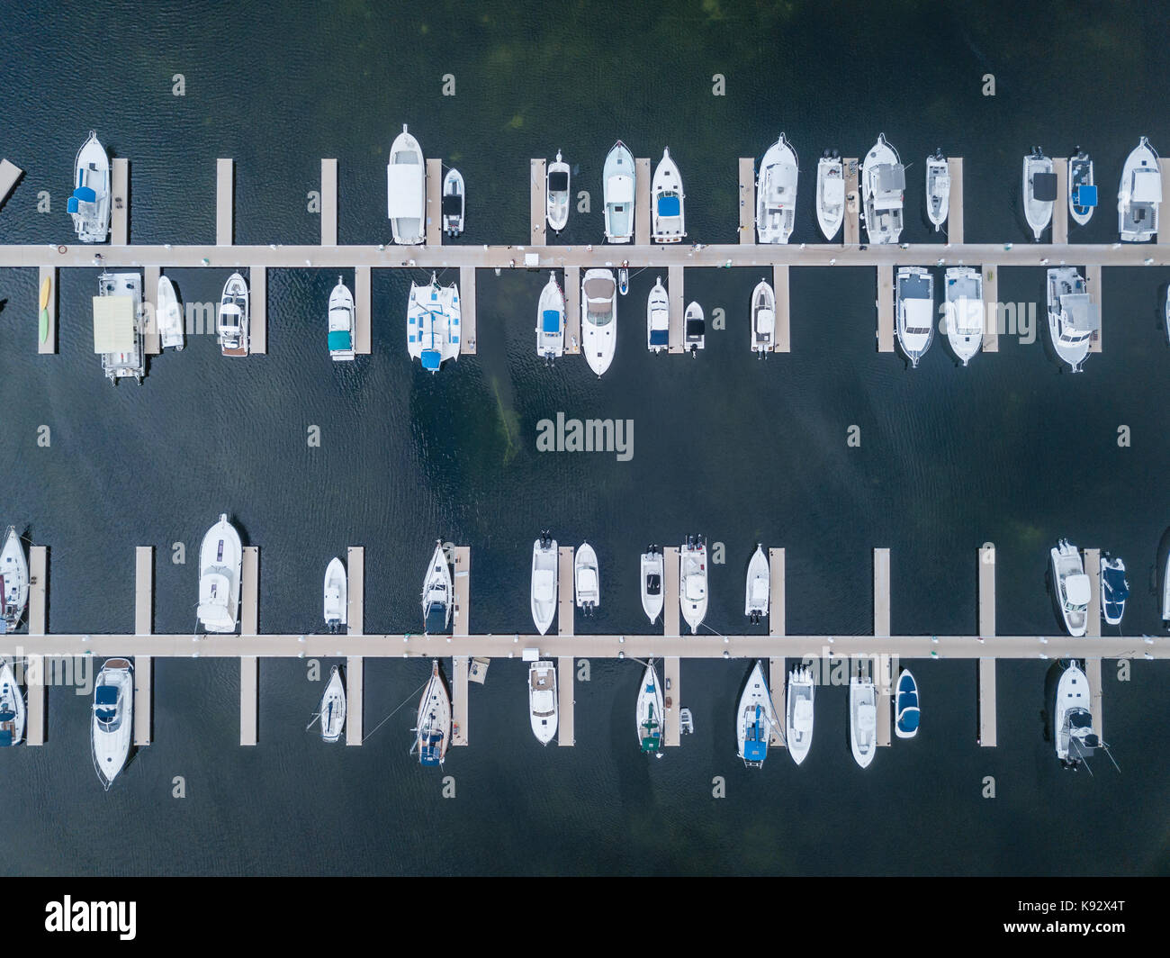 Top down view yachts in hi-res stock photography and images - Alamy