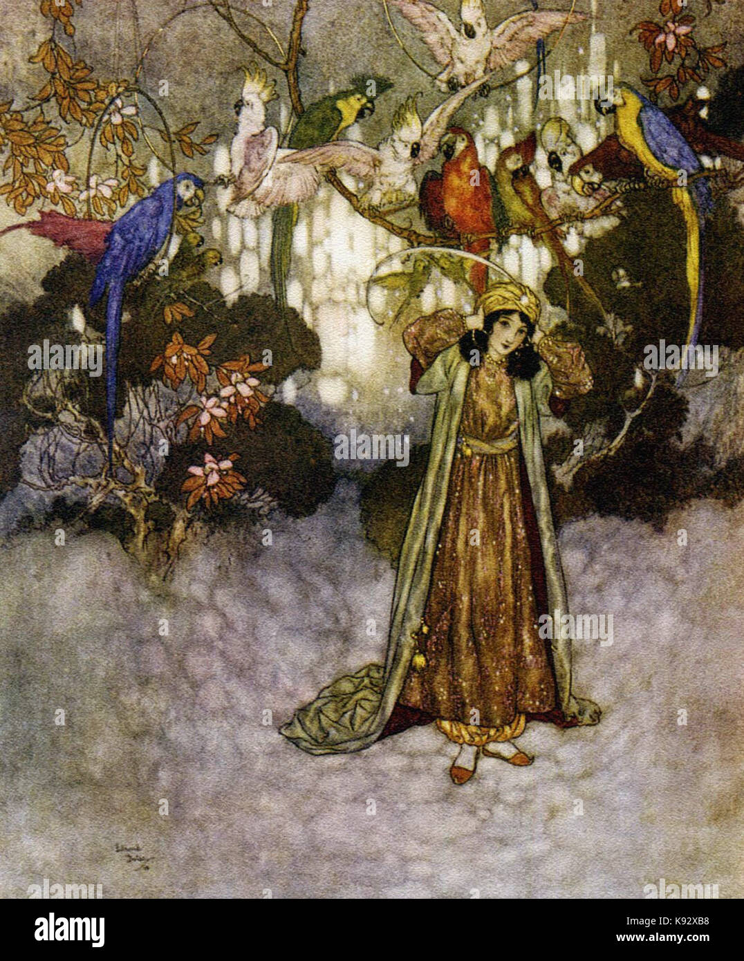 Edmund Dulac illustration - ‌Kingdom of the Pearl Stock Photo - Alamy