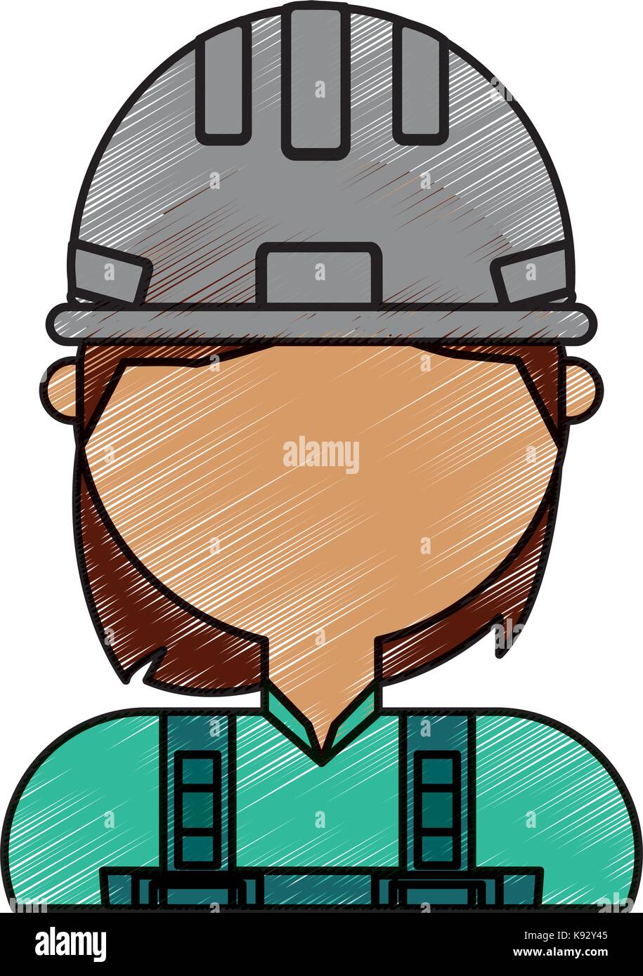 man construction worker vector illustration Stock Vector Image & Art ...