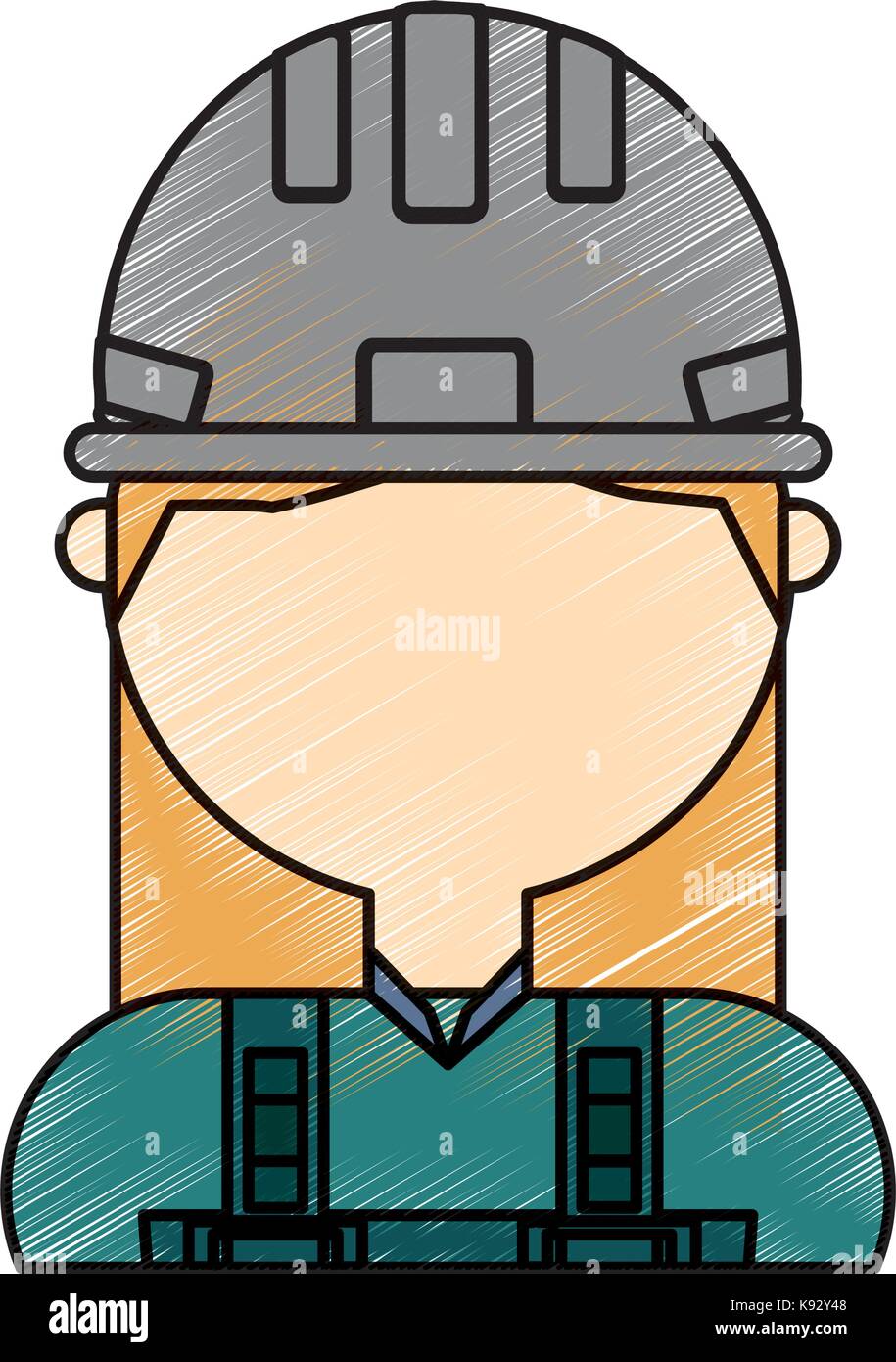 woman construction worker vector illustration Stock Vector Image & Art ...