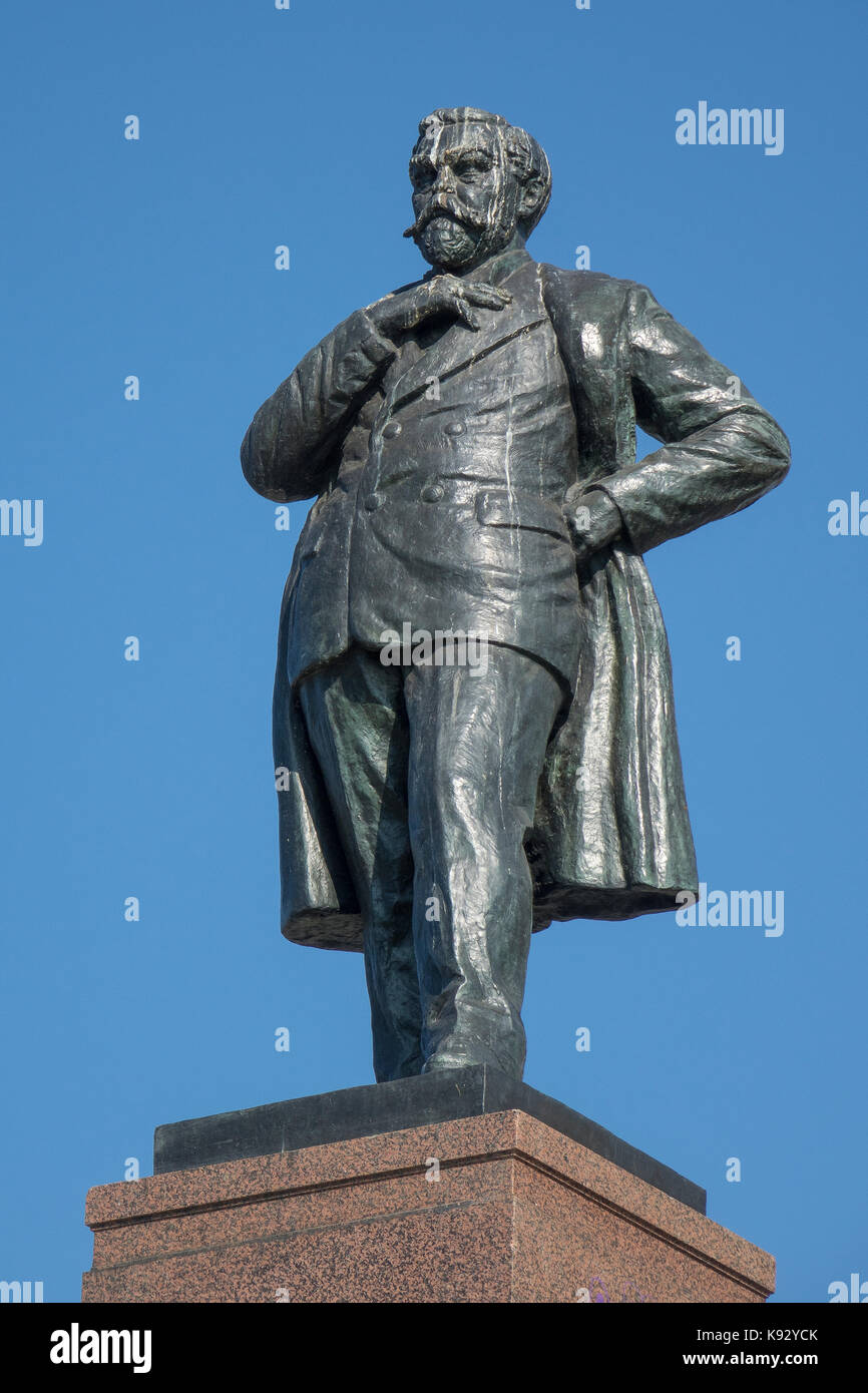 Romania, Constanta, Anghel Saligny statue Stock Photo - Alamy