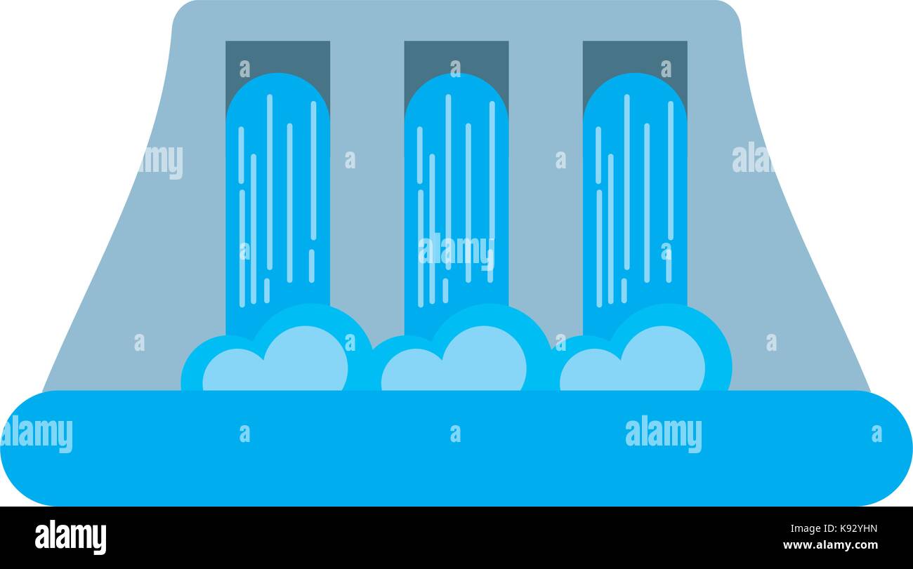 View hydro electric power station Stock Vector Images - Alamy