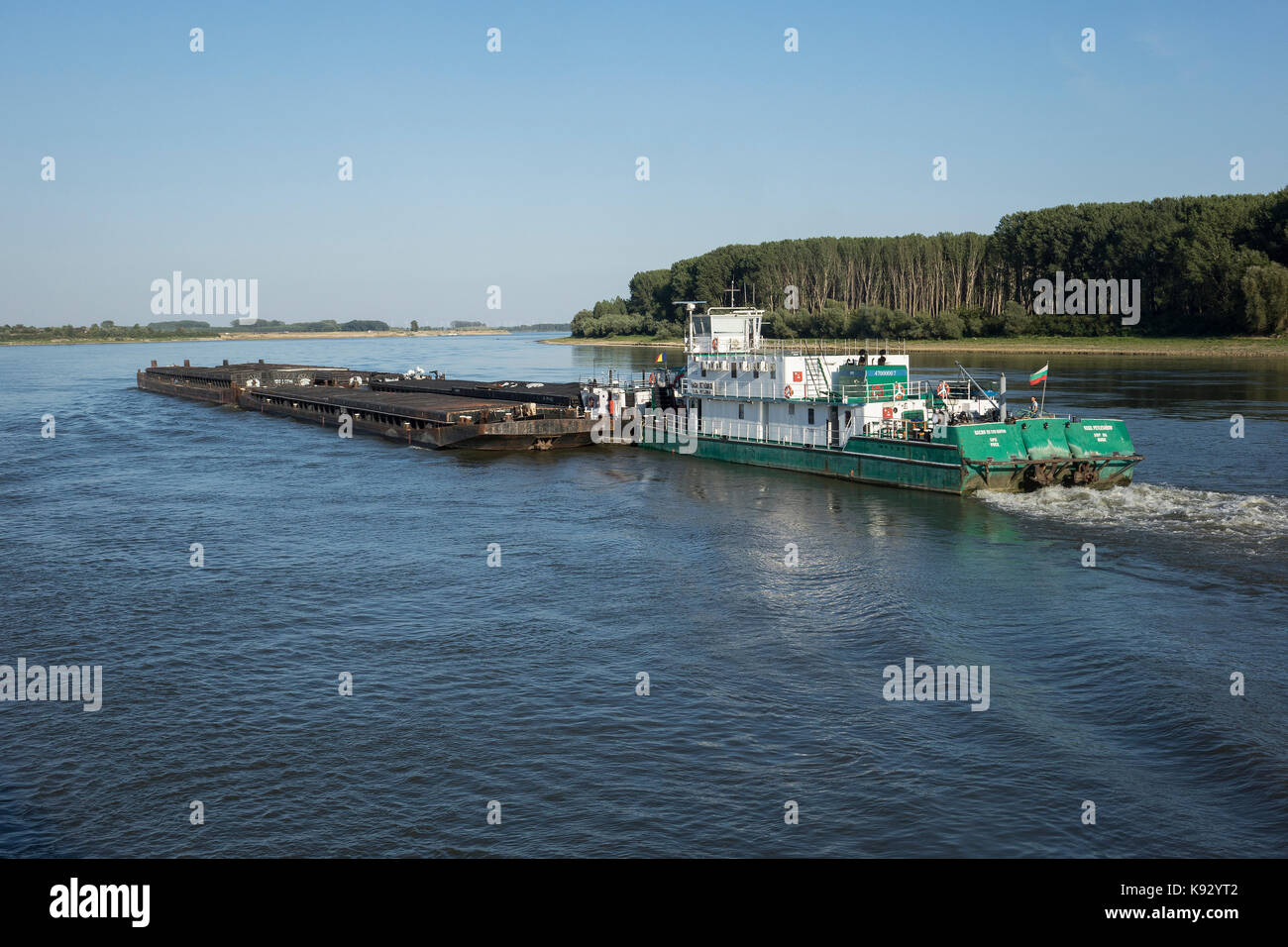 Romania, Dobrogea, Danube delta, barge Stock Photo - Alamy