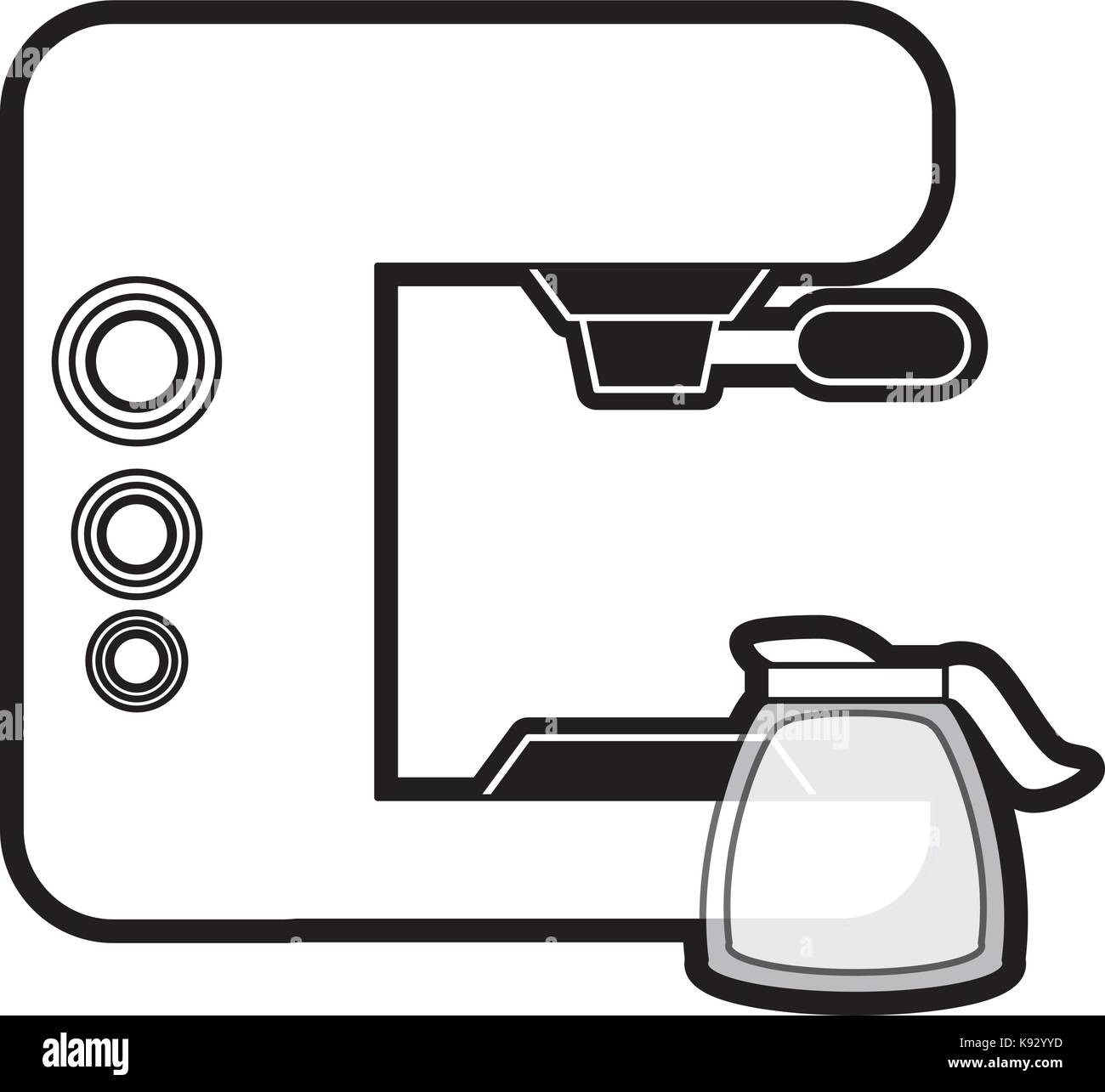 coffee maker vector illustration Stock Vector Image & Art - Alamy