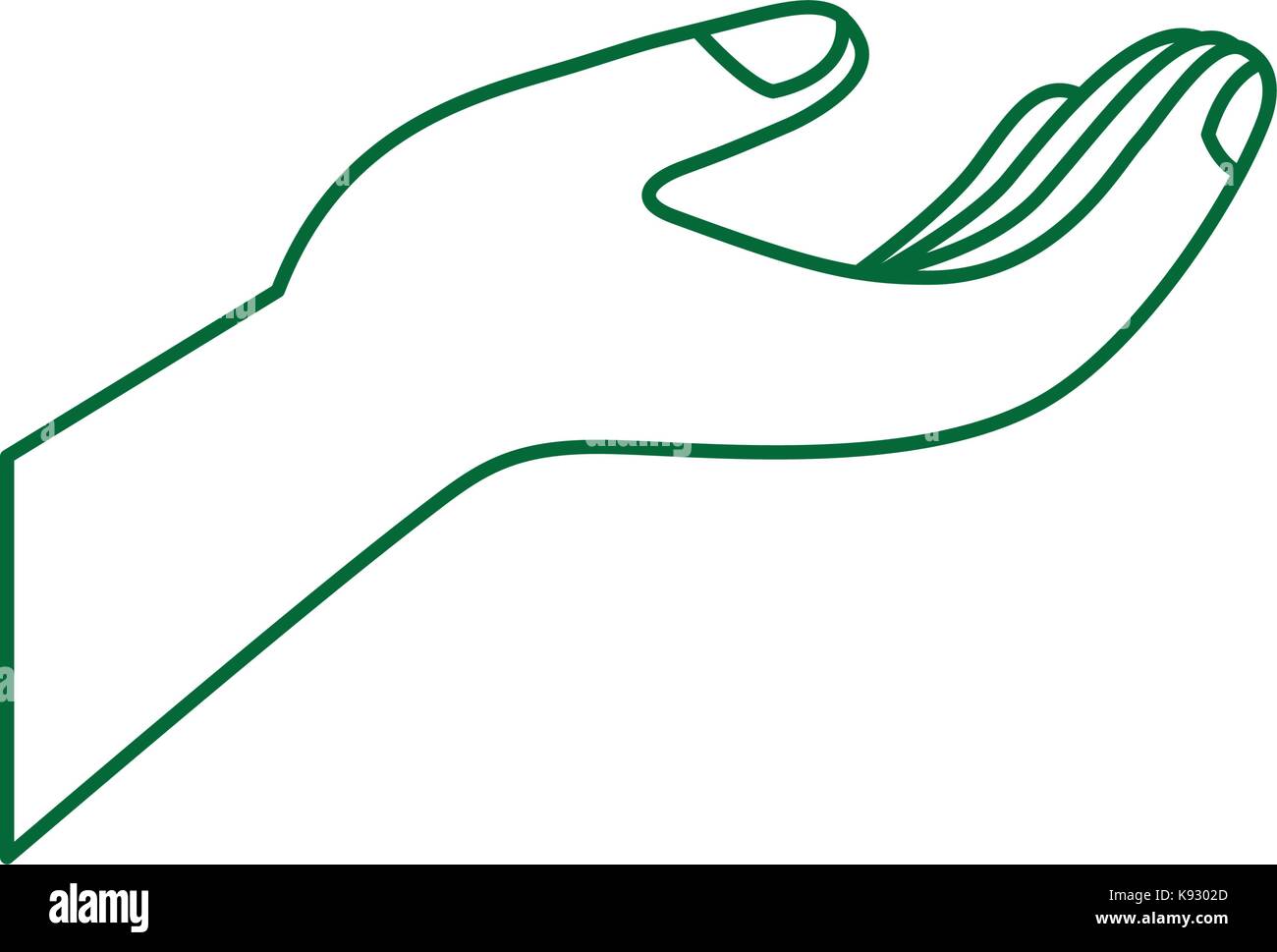 human hand gesture holding protection Stock Vector Image & Art - Alamy