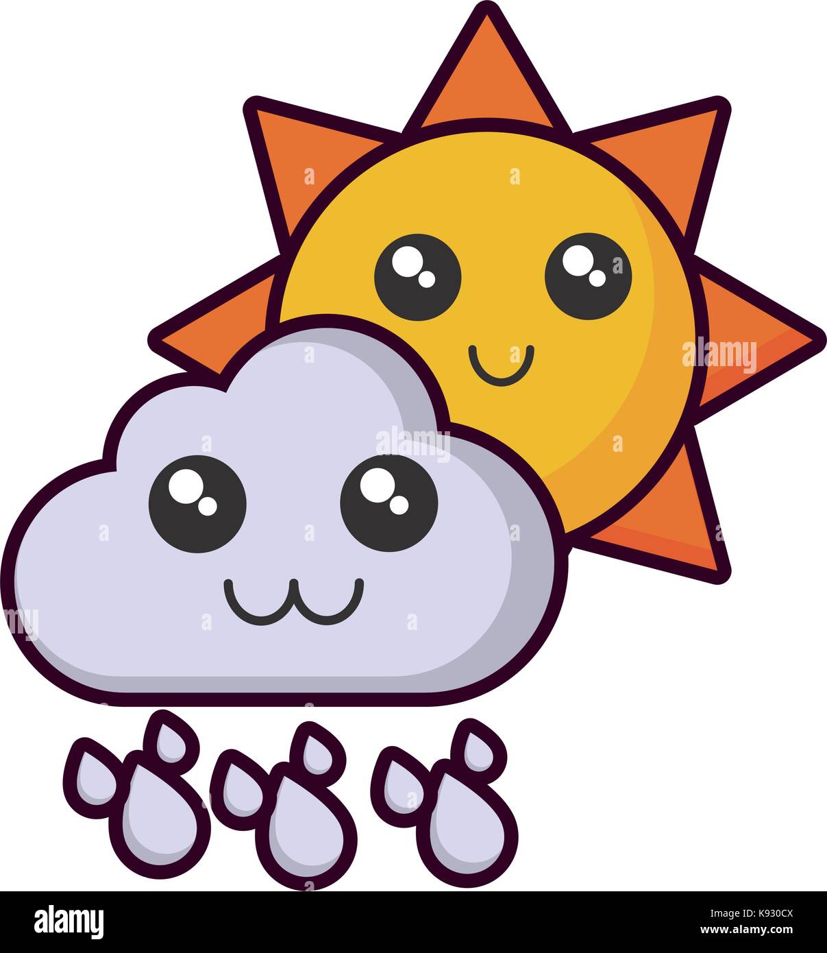 sun and cloud icon Stock Vector Image & Art - Alamy