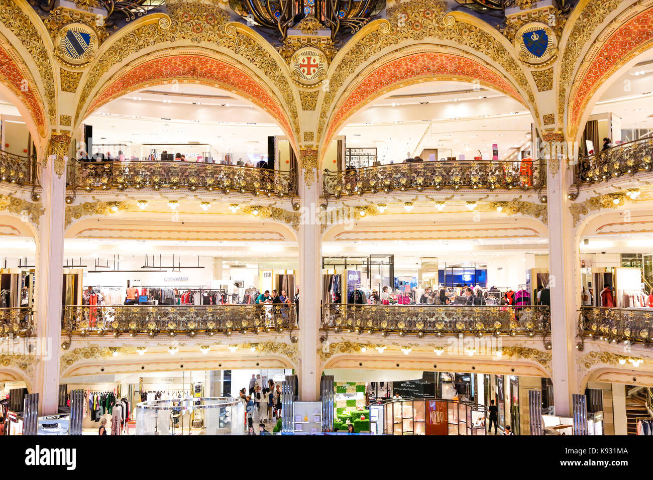 Galerie Lafayette, Paris, France: in store makeup and skincare shopping ...