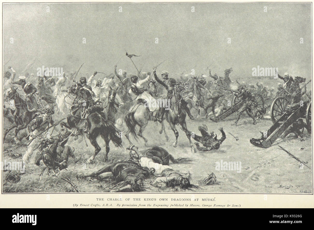 King's Own Dragoons at Mudki Stock Photo - Alamy