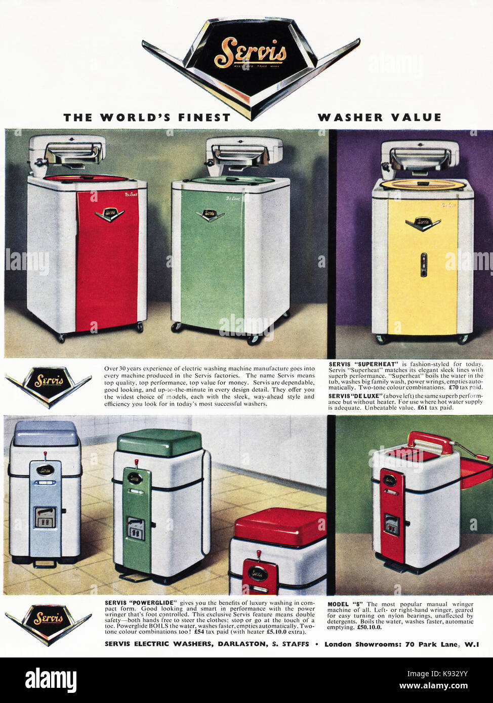 1950s advertising washing hi-res stock photography and images - Alamy