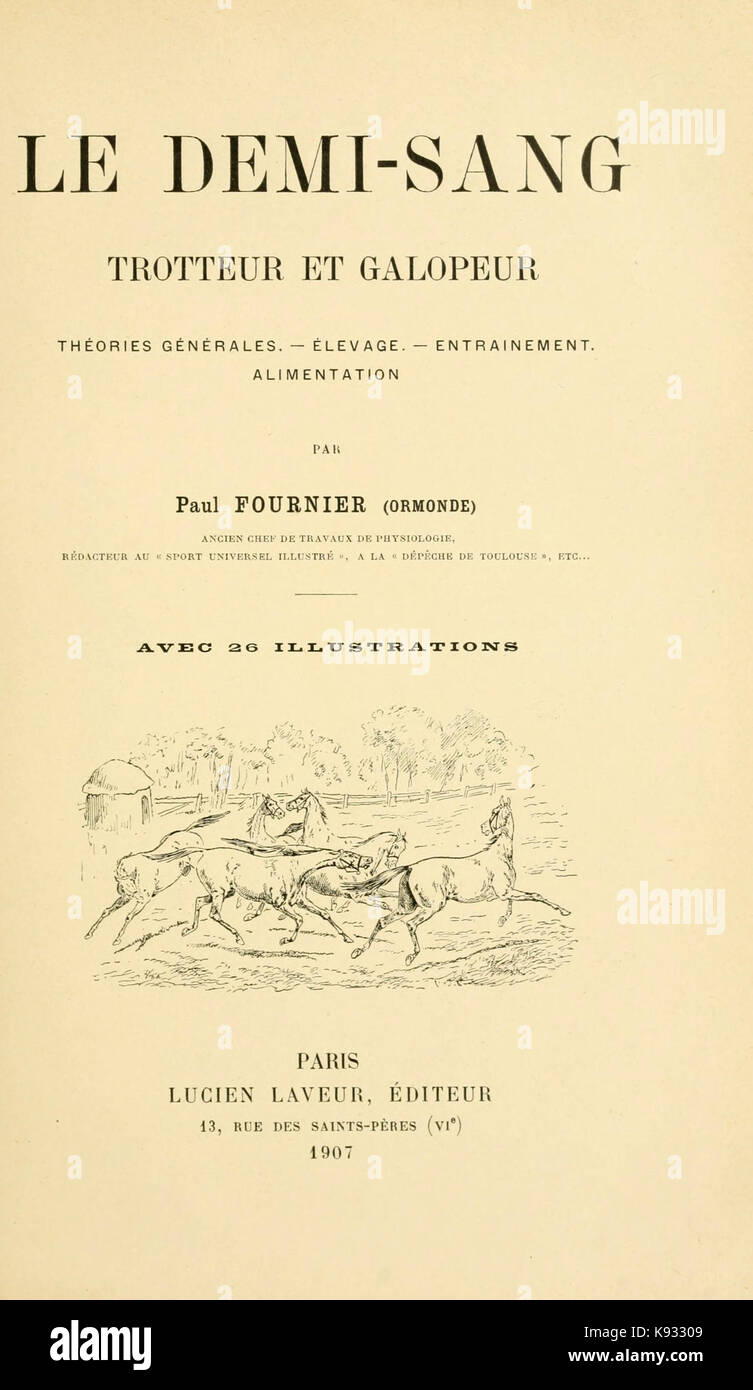 Le demi sang BHL21445286 Stock Photo - Alamy