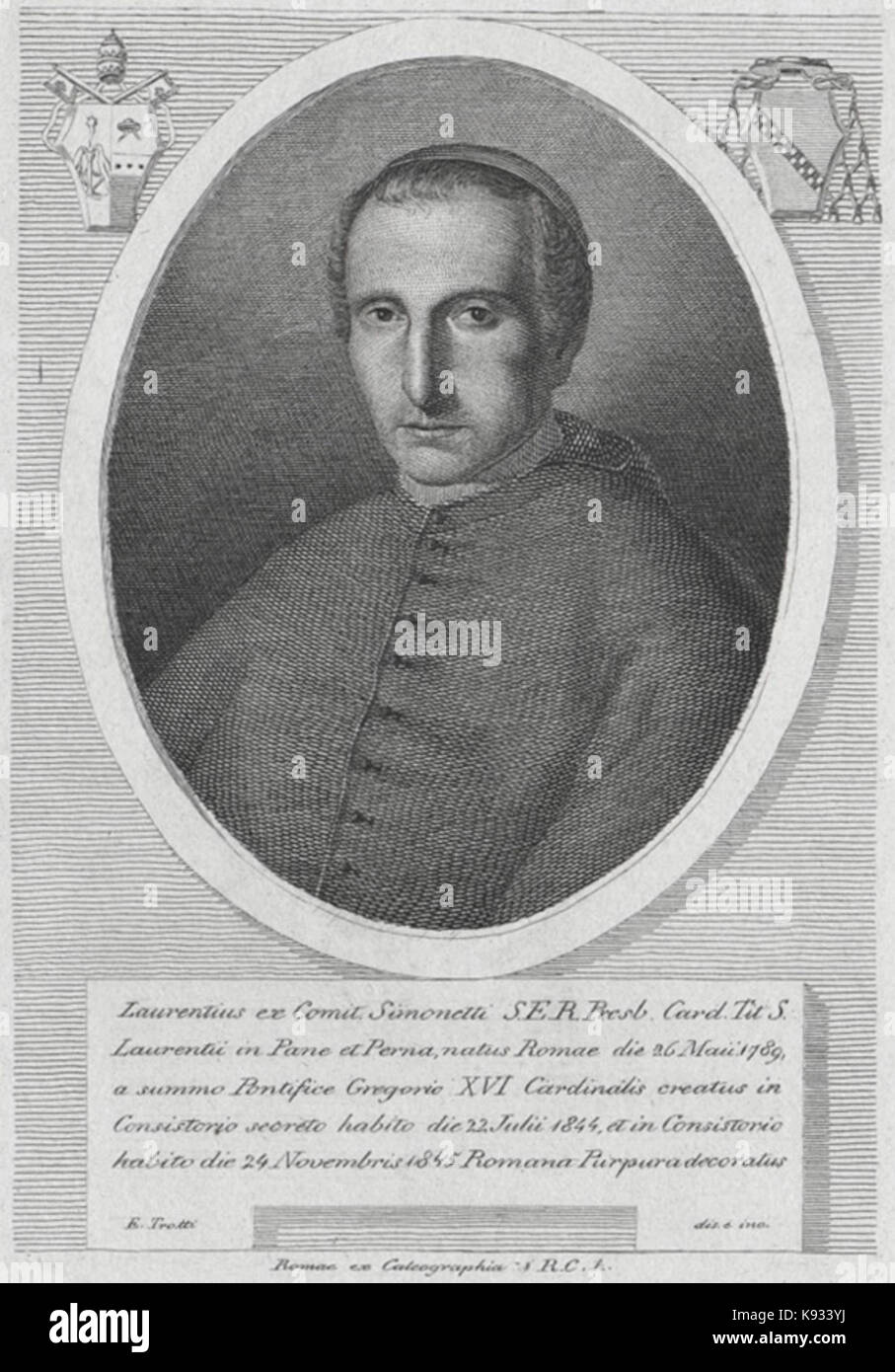 Kardinal Lorenzo Simonetti Stock Photo - Alamy