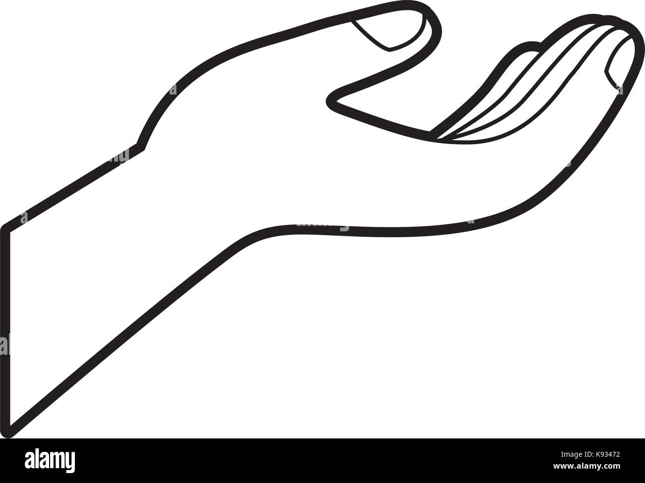 human hand gesture holding protection Stock Vector Image & Art - Alamy