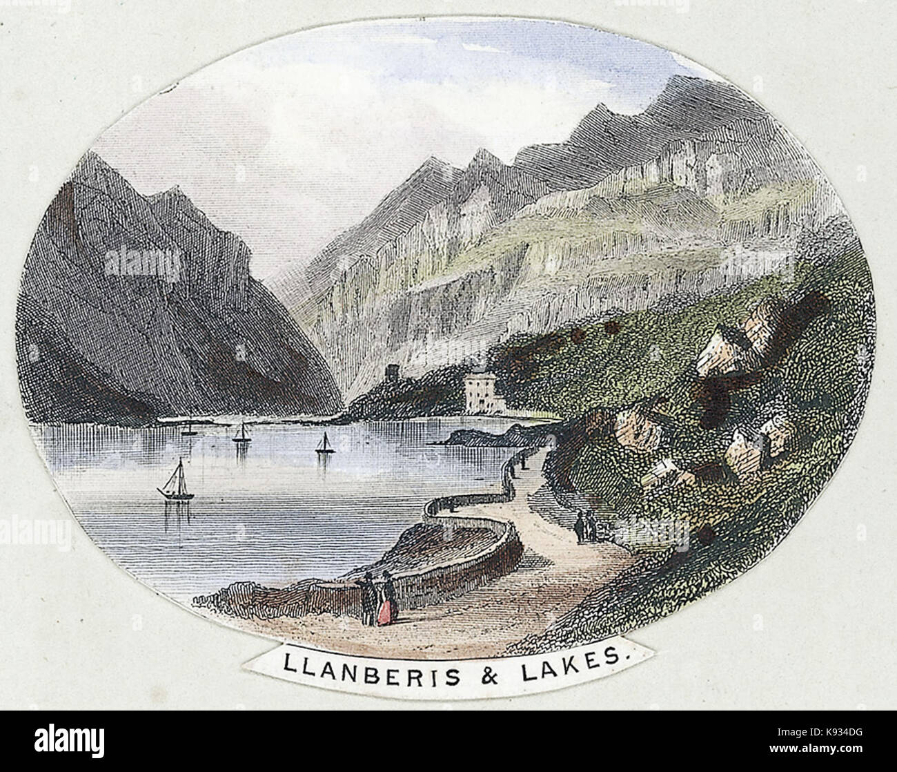 Llanberis & Lakes Stock Photo - Alamy