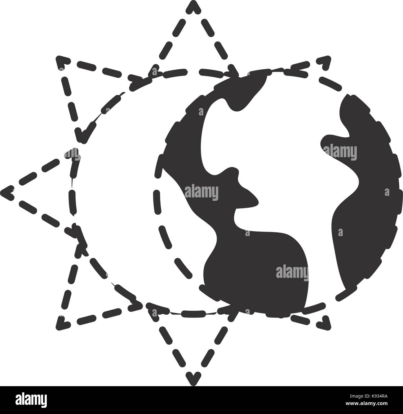 earth planet and sun icon Stock Vector Image & Art - Alamy