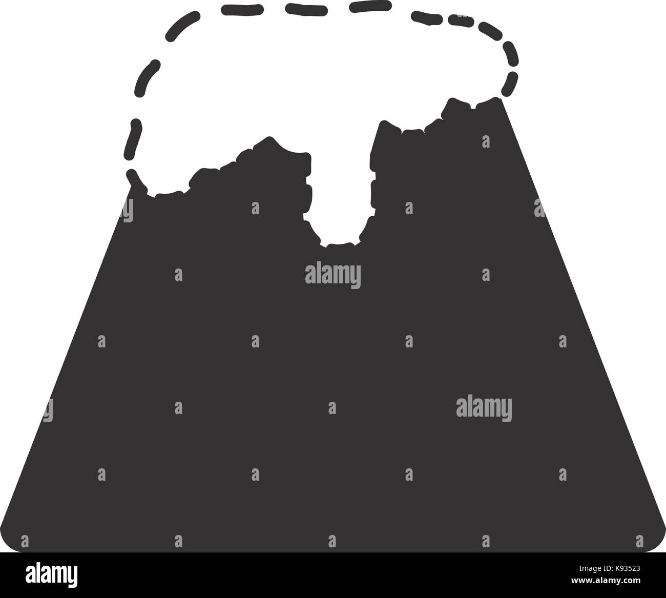 Volcano crater icon image High Resolution Stock Photography and Images ...