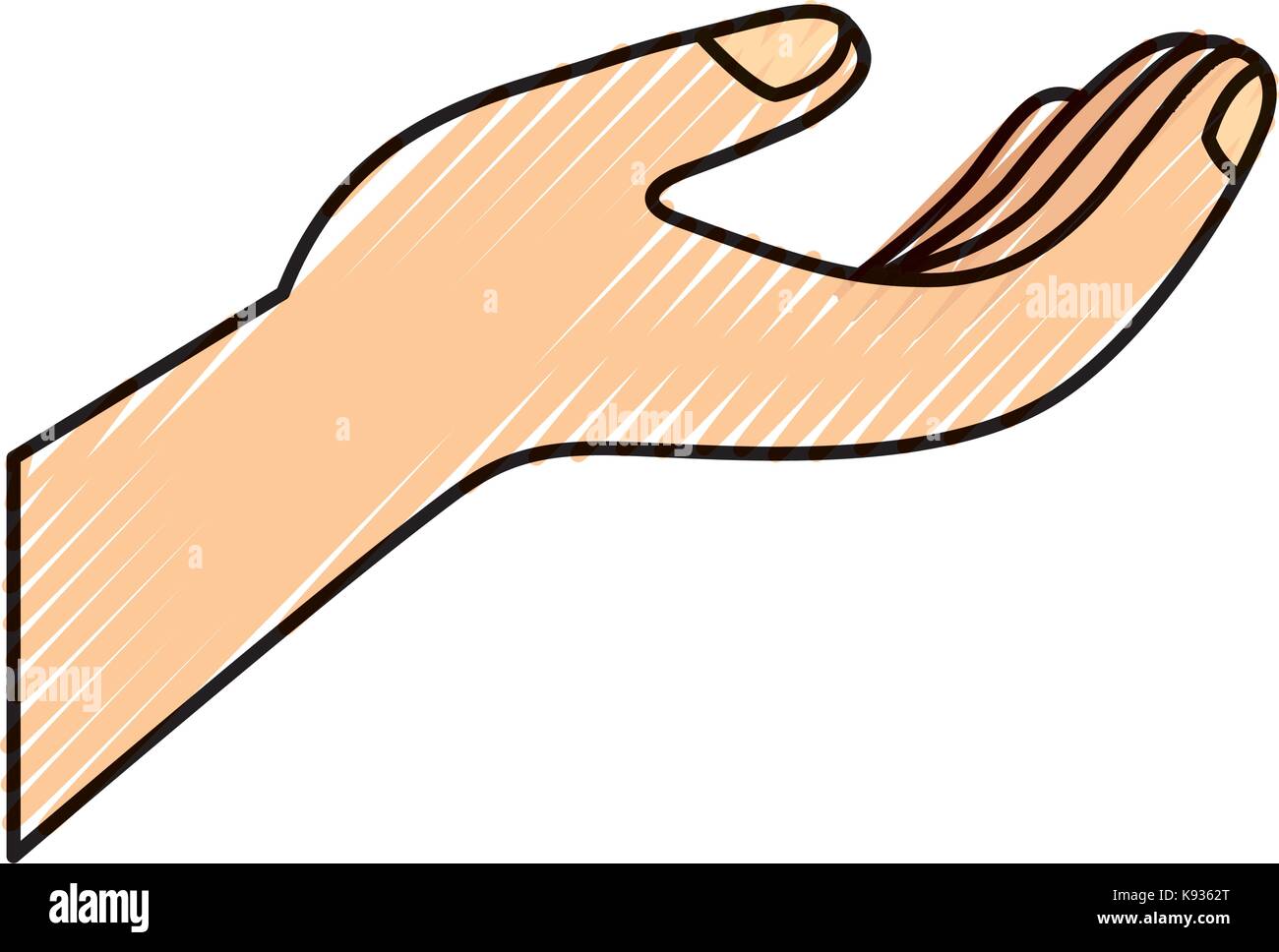 human hand gesture holding protection Stock Vector Image & Art - Alamy