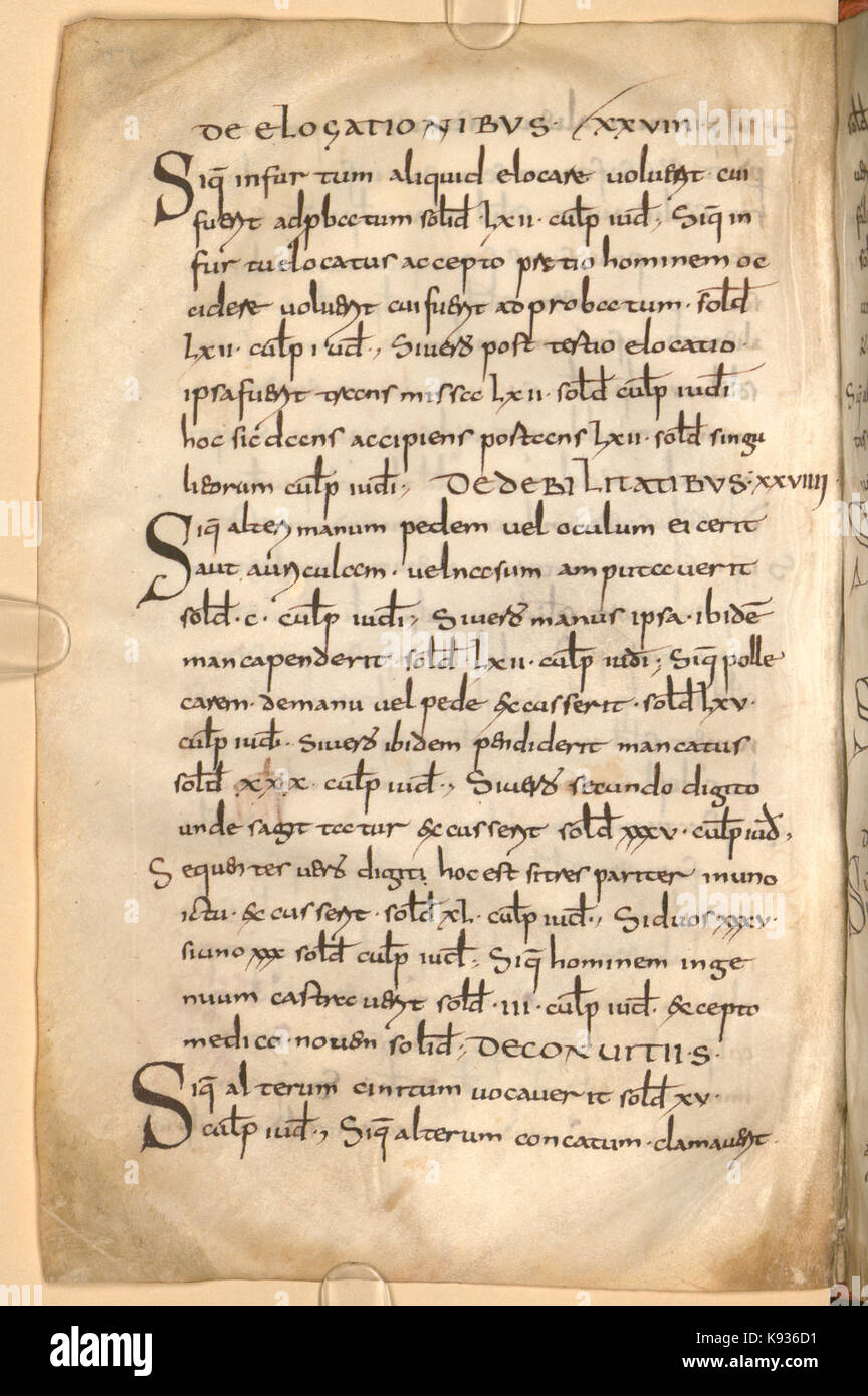 Lex Salica BSB 19 Stock Photo - Alamy