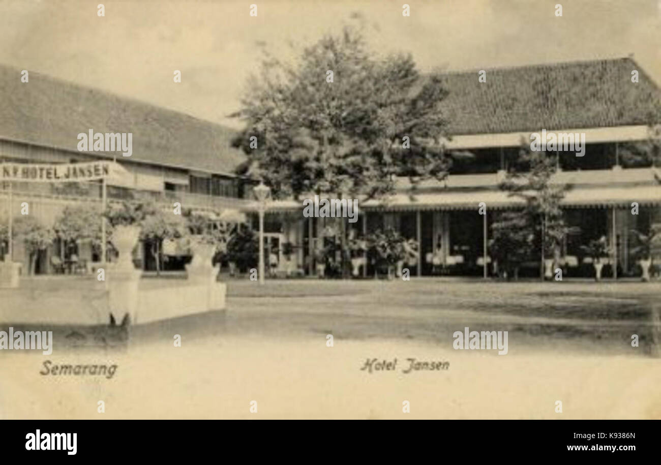 KITLV 1405038 Semarang Hotel Jansen 1895 1908 Stock Photo - Alamy
