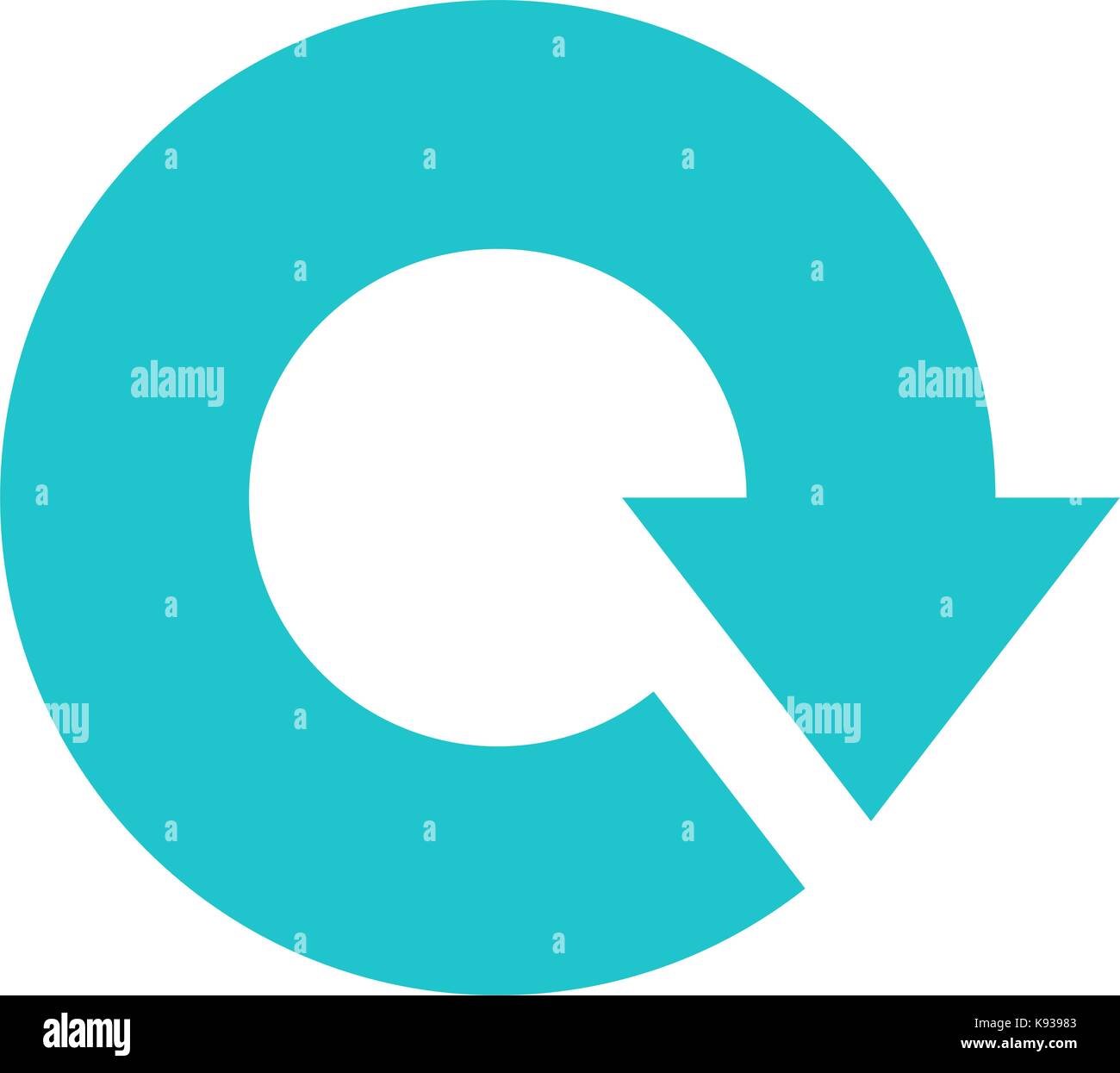 Arrow sign direction icon navigation button reload, refresh, rotation ...