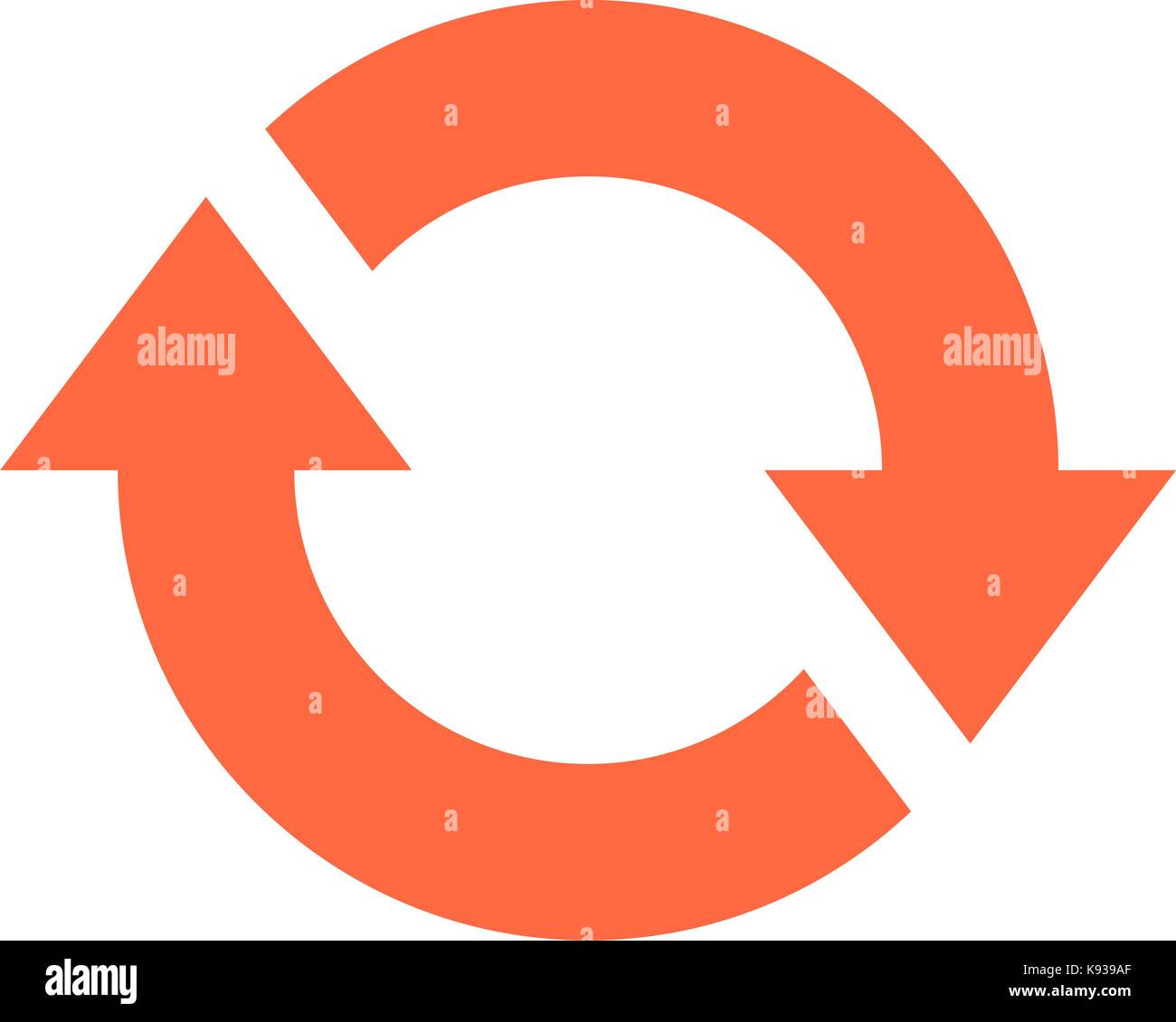 Arrow sign direction icon navigation button reload, refresh, rotation, loop, repetition, reset ...