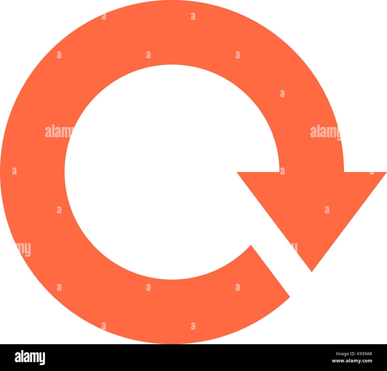 Arrow sign direction icon navigation button reload, refresh, rotation, loop, repetition, reset ...