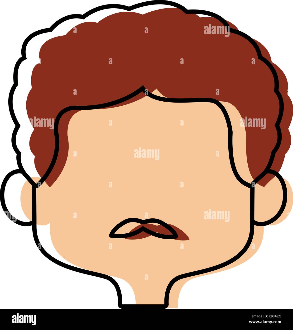 cartoon man face avatar character male cute Stock Vector Image & Art ...