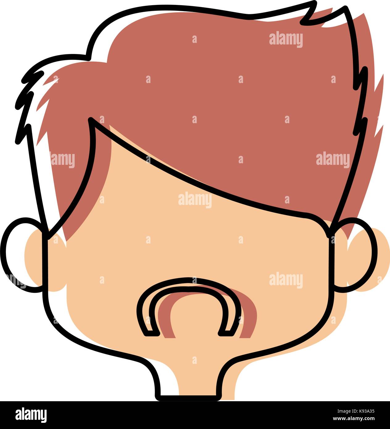 cartoon man face avatar character male cute Stock Vector Image & Art ...