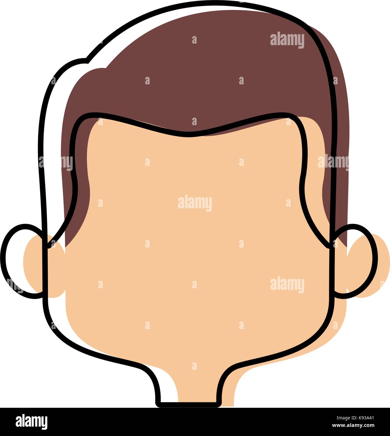 cartoon man face avatar character male cute Stock Vector Image & Art ...