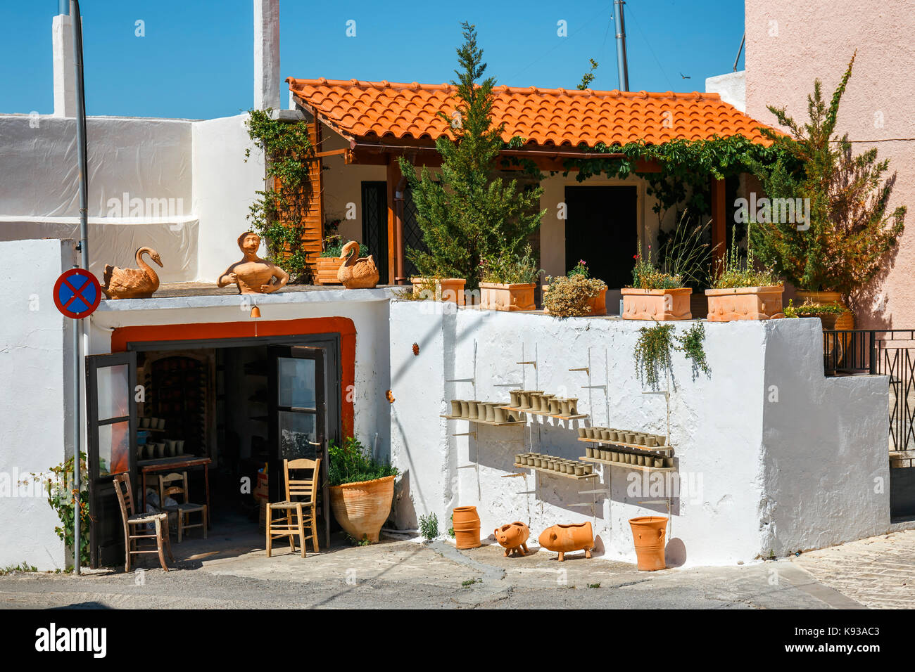 Traditional creten village Margarites famous for handmade ceramics ...
