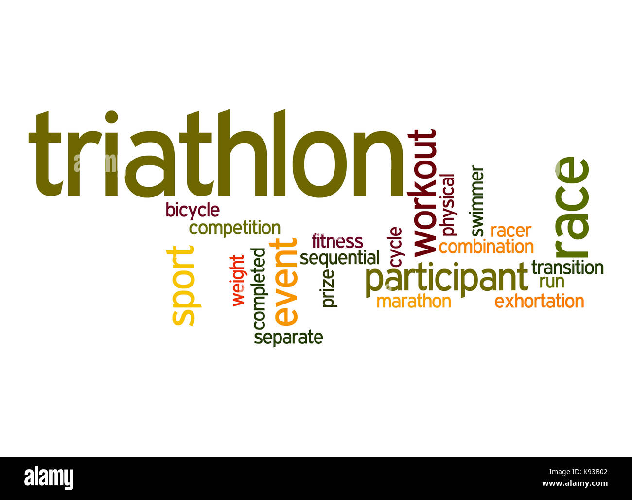 Triathlon event Cut Out Stock Images & Pictures - Alamy