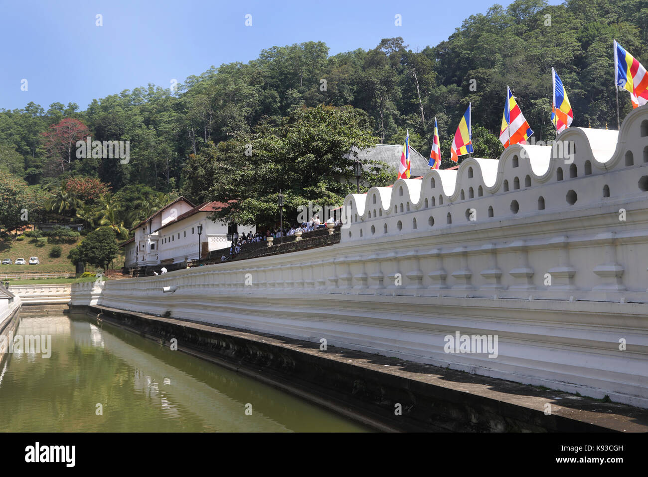 Kandy Sri Lanka The Royal Palace, Moat and Walls Stock Photo - Alamy