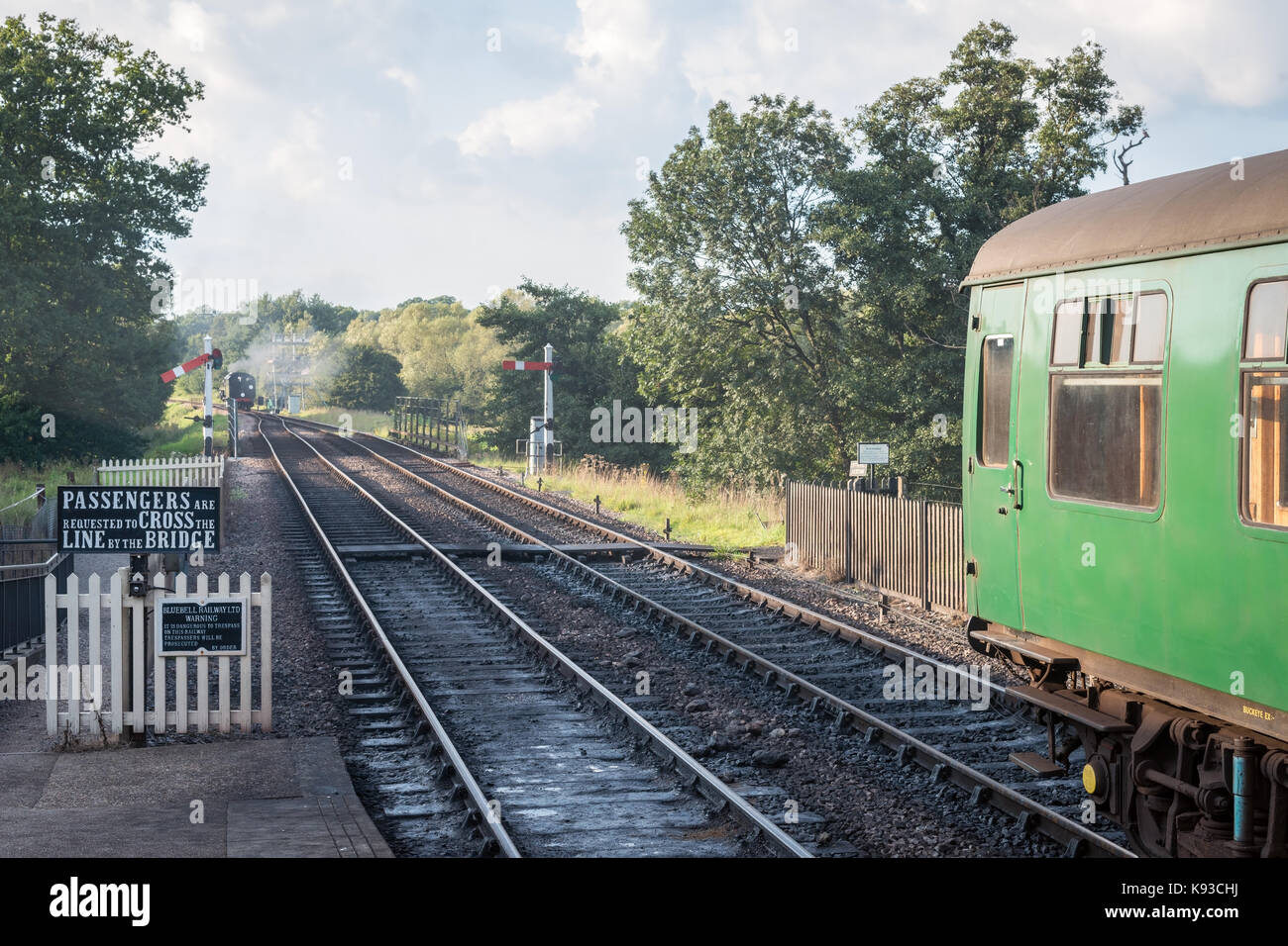 Coach and Track Stock Photo - Alamy