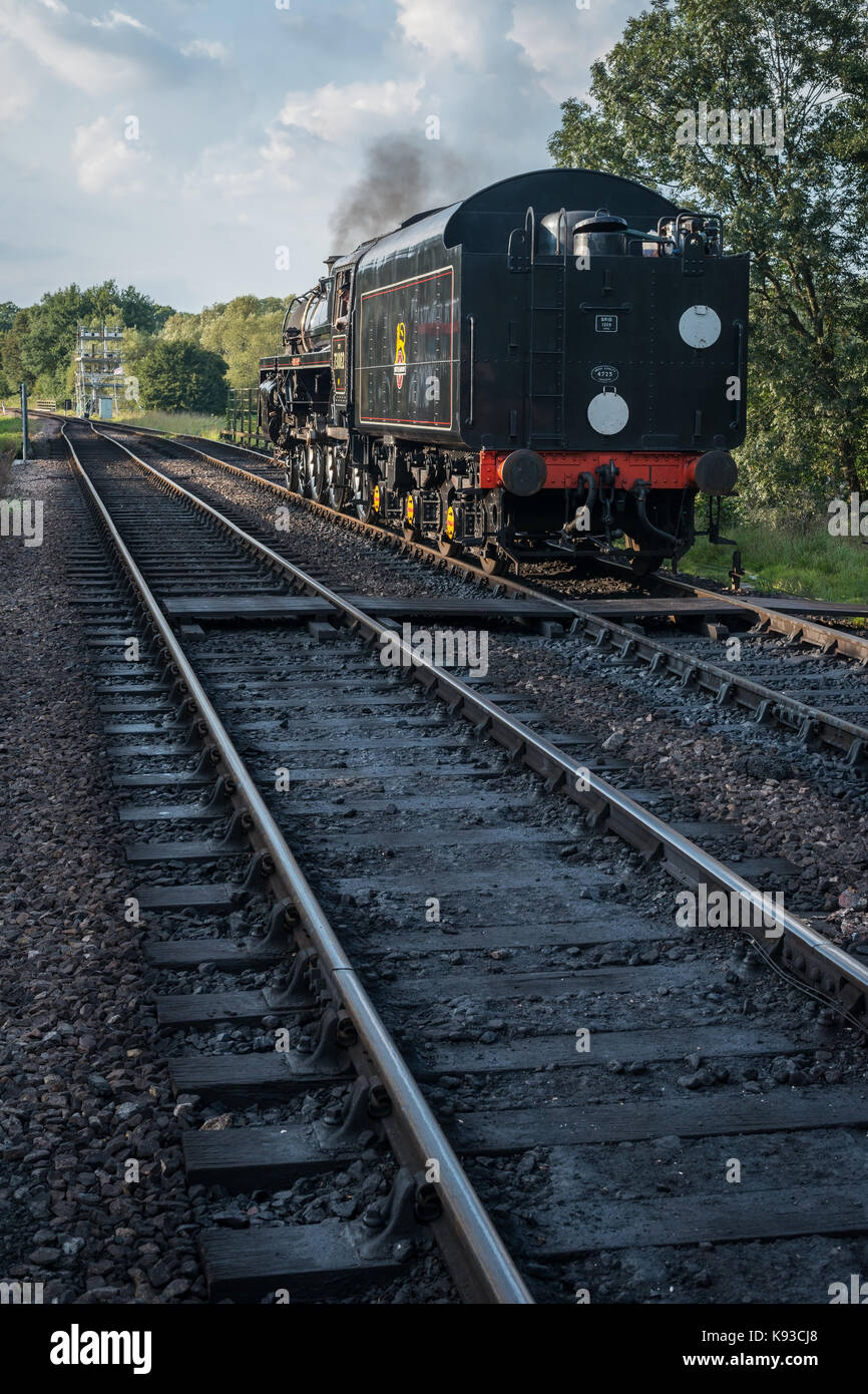 Steam engine at BlueBell in Sussex Stock Photo - Alamy