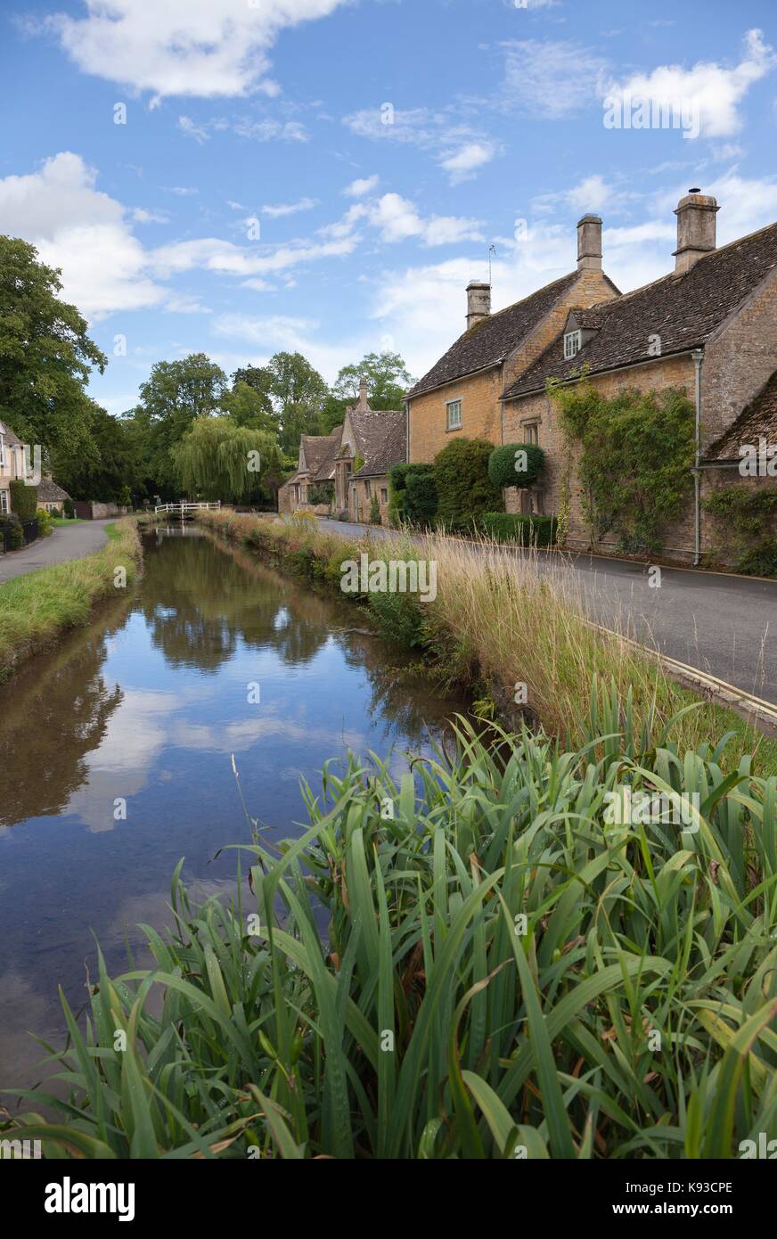 Lower Slaughter village, Cotswolds, Gloucestershire, England Stock ...