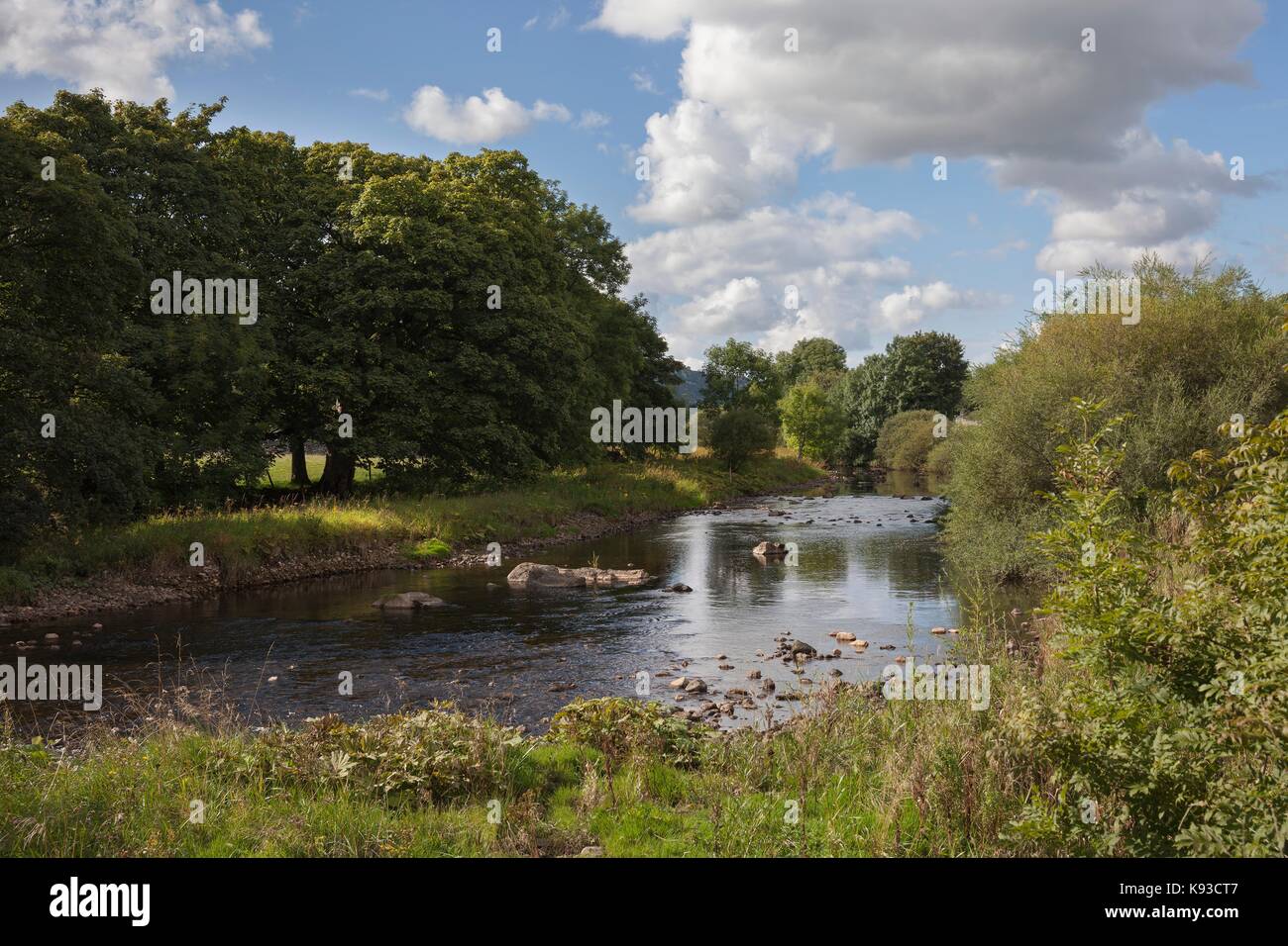 River Wharfe, Wharfedale, Yorkshire Dales National Park, England Stock ...