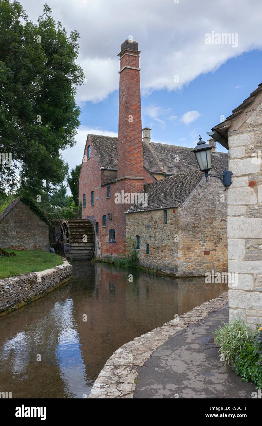 The Mill at Lower Slaughter, Cotswolds, Gloucestershire, England Stock ...