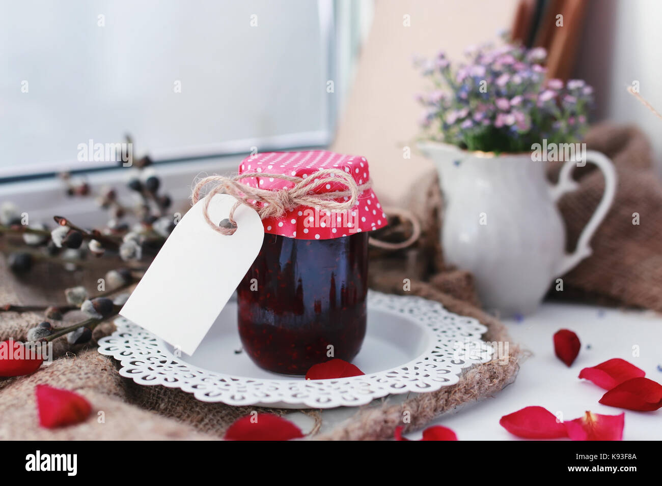rustic homemade jam Stock Photo - Alamy