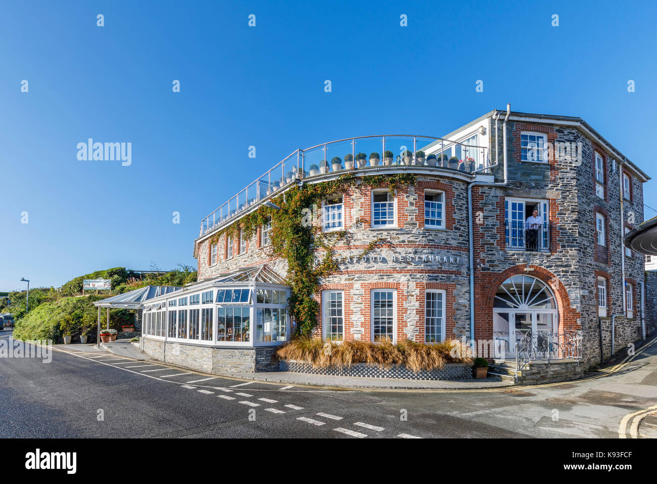Exterior view of Rick Stein's Seafood Restaurant, Padstow, a small ...