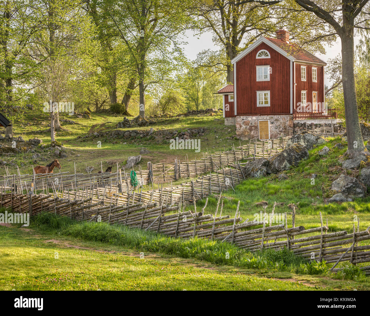 Traditional Swedish Fence High Resolution Stock Photography and Images ...